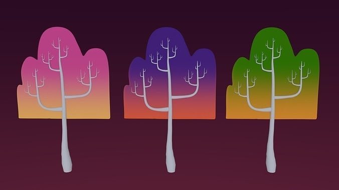 STYLIZED CARTOON TREE 3D MODEL 3D model | CGTrader