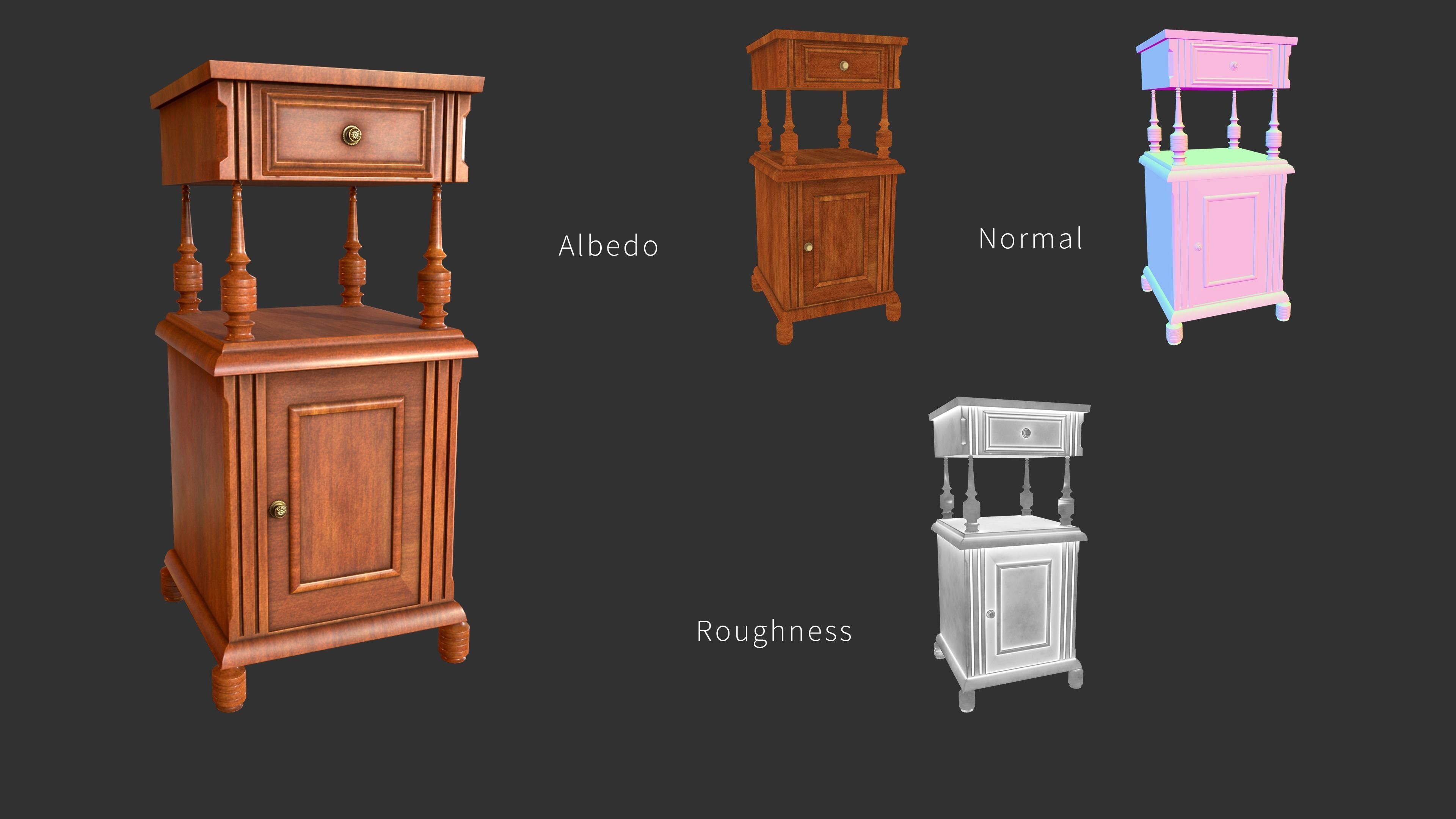 Victorian Smoking Stand 3D model | CGTrader