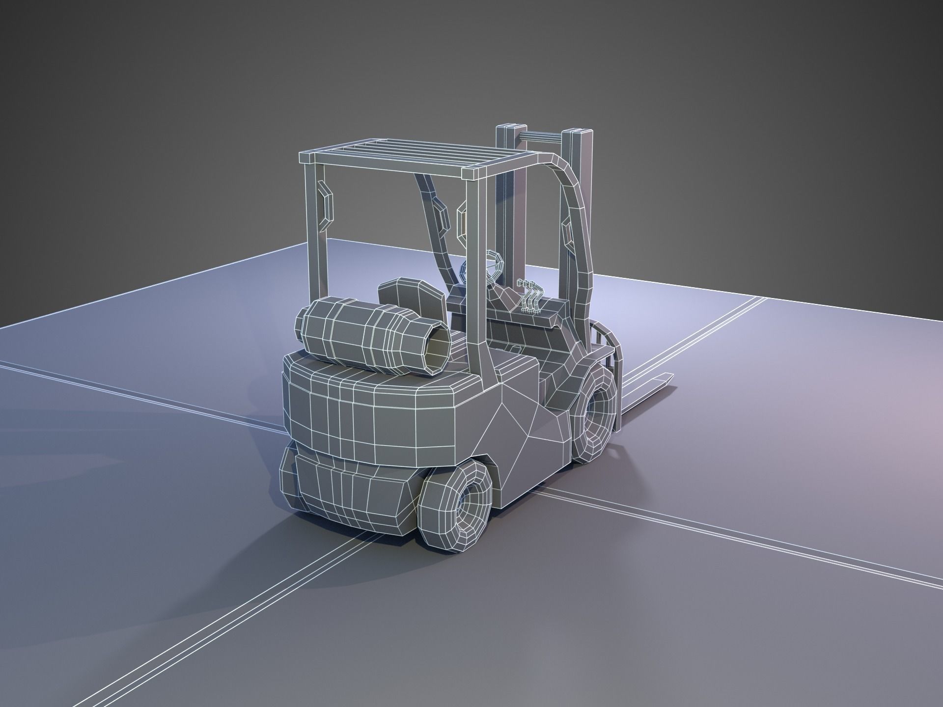 Low Poly Fork Lift free VR / AR / low-poly 3D model | CGTrader