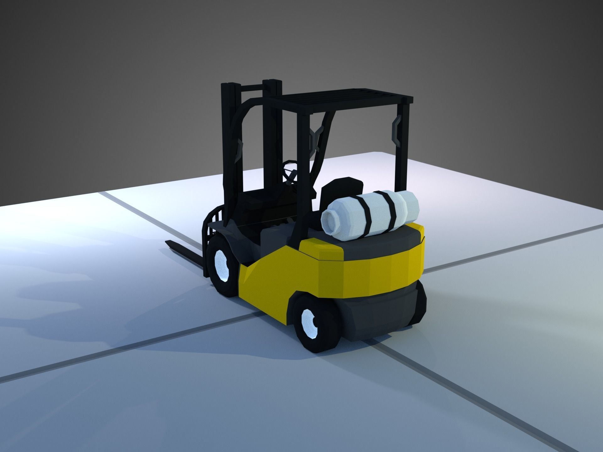 Low Poly Fork Lift free VR / AR / low-poly 3D model | CGTrader