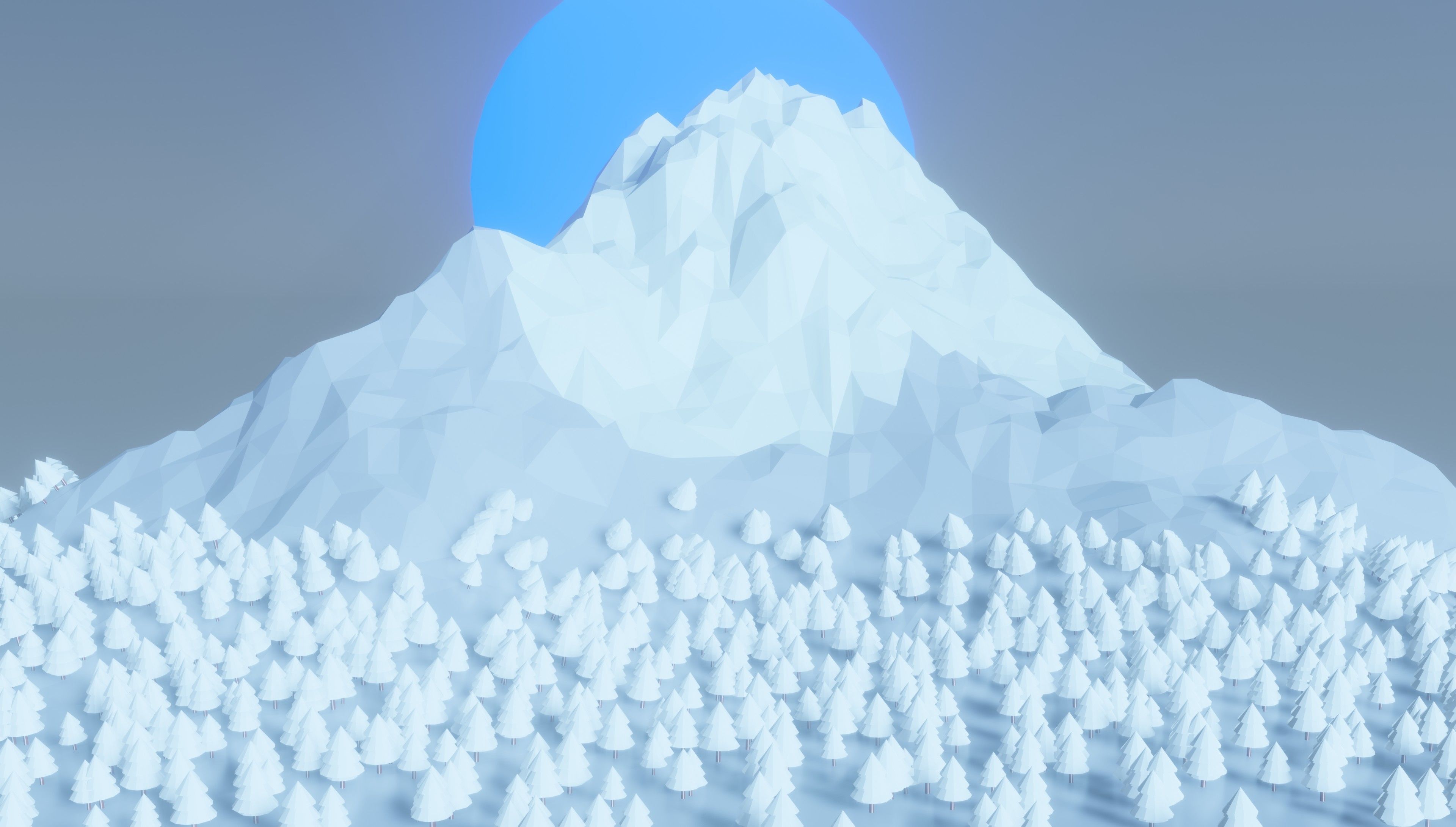 3D model Low Poly Terrain Environment VR / AR / low-poly | CGTrader