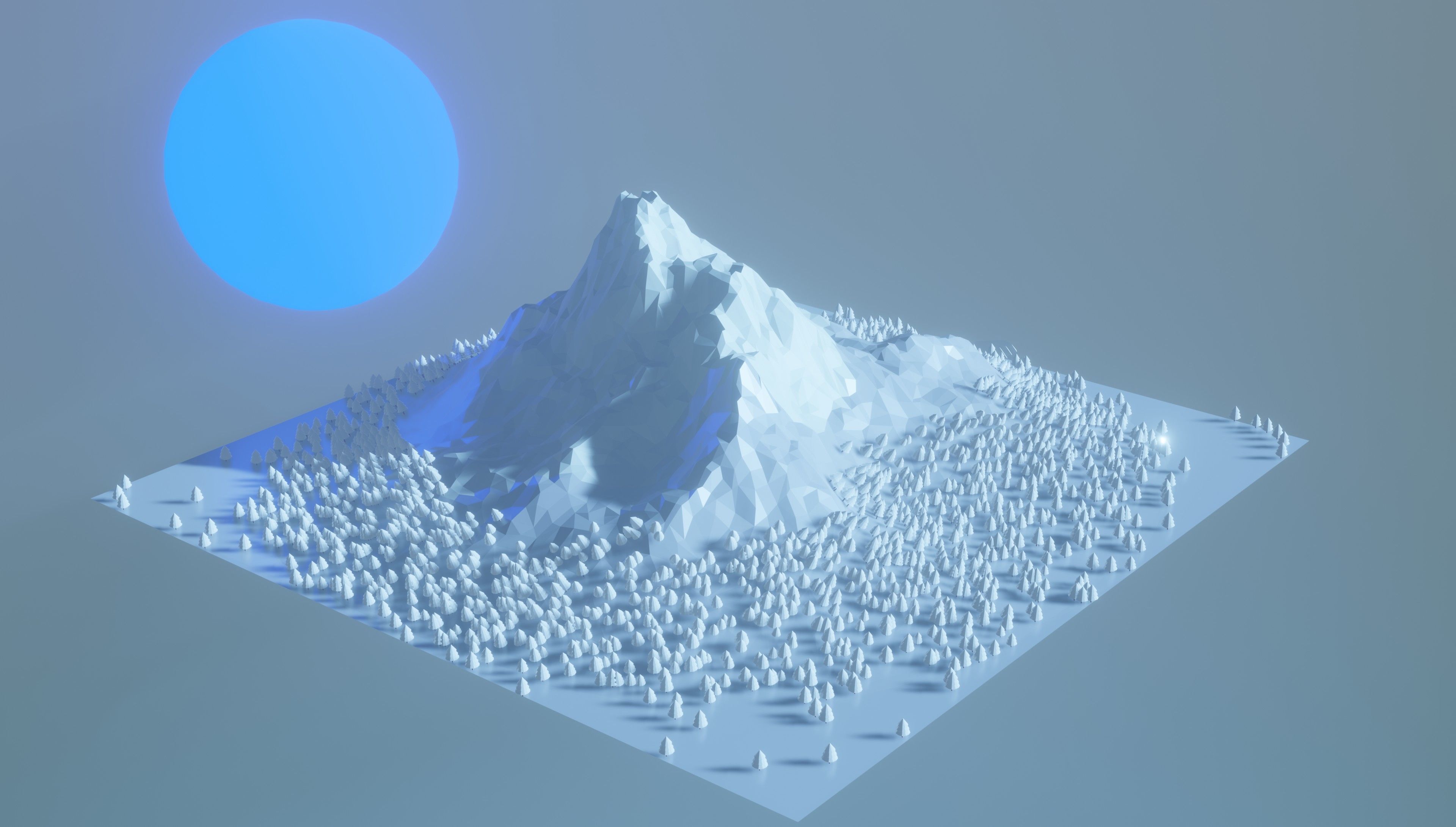 3D model Low Poly Terrain Environment VR / AR / low-poly | CGTrader