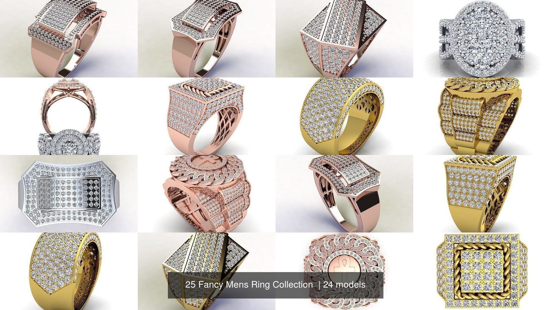 25 Fancy Mens Ring Collection | CGTrader