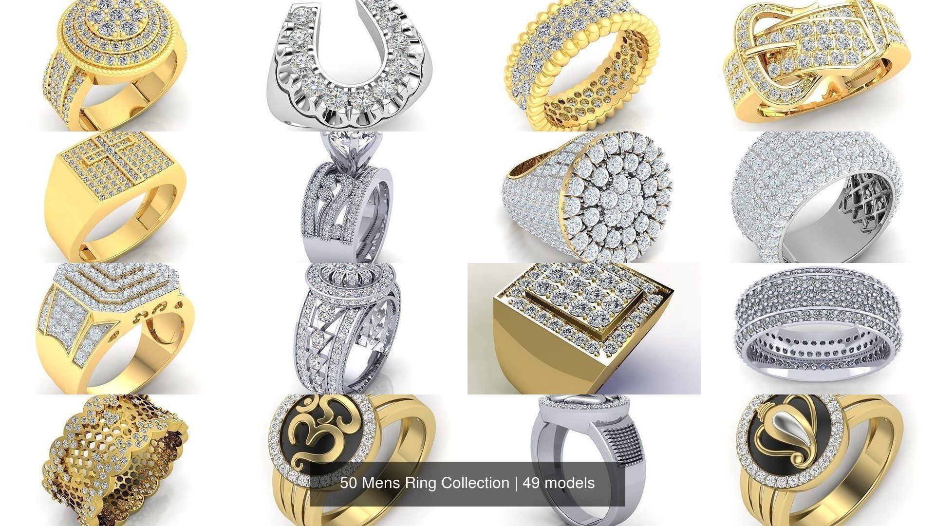 50 Mens Ring Collection | CGTrader
