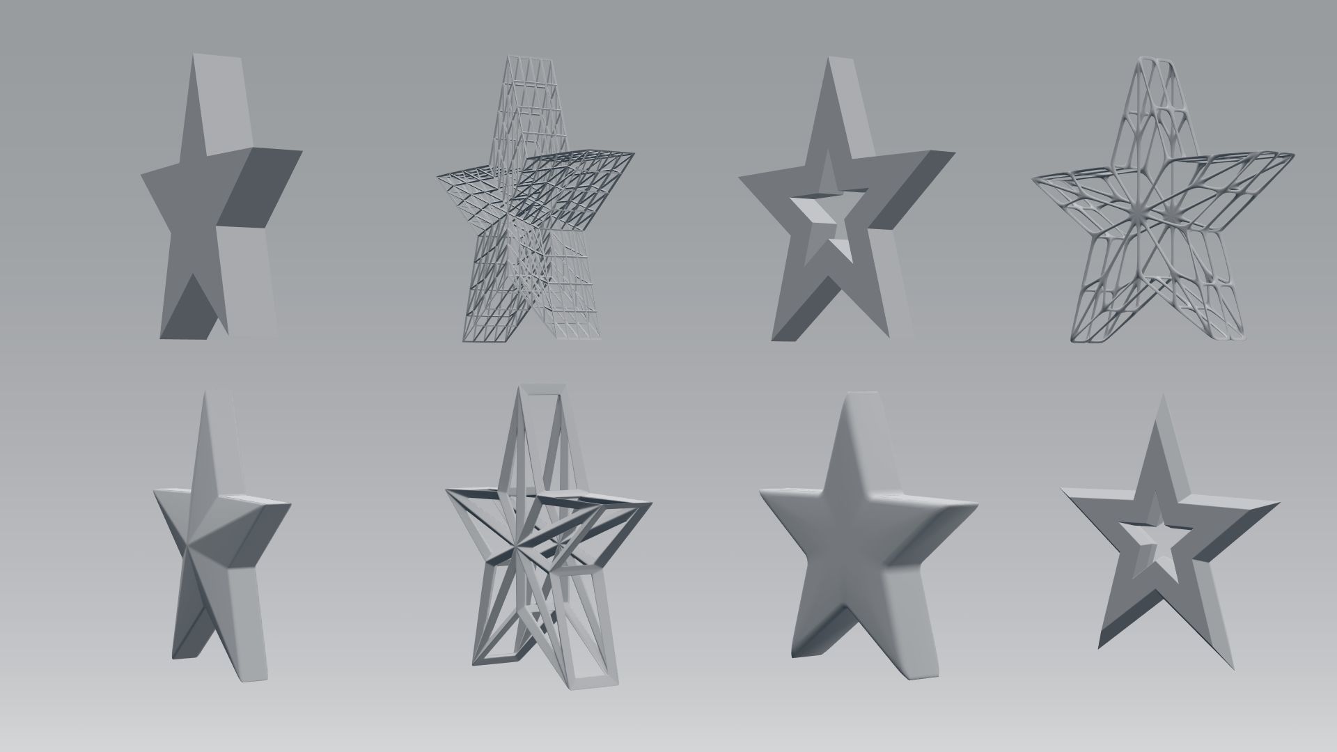 star shape 3D model | CGTrader