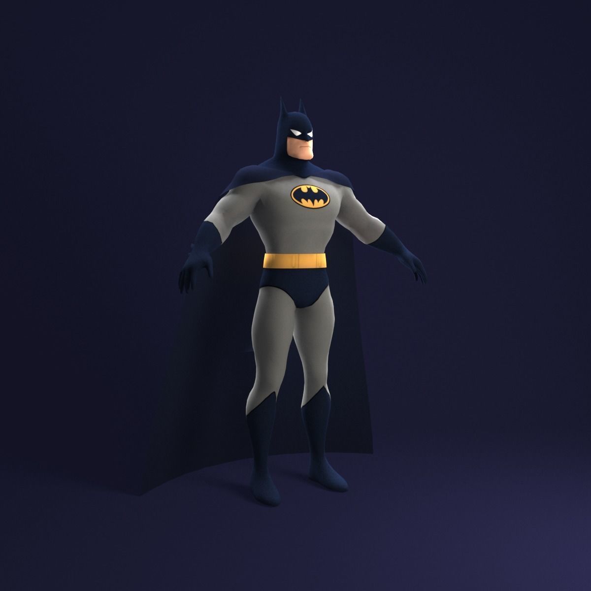 3D model Batman Animated Series Rigged VR / AR / low-poly | CGTrader