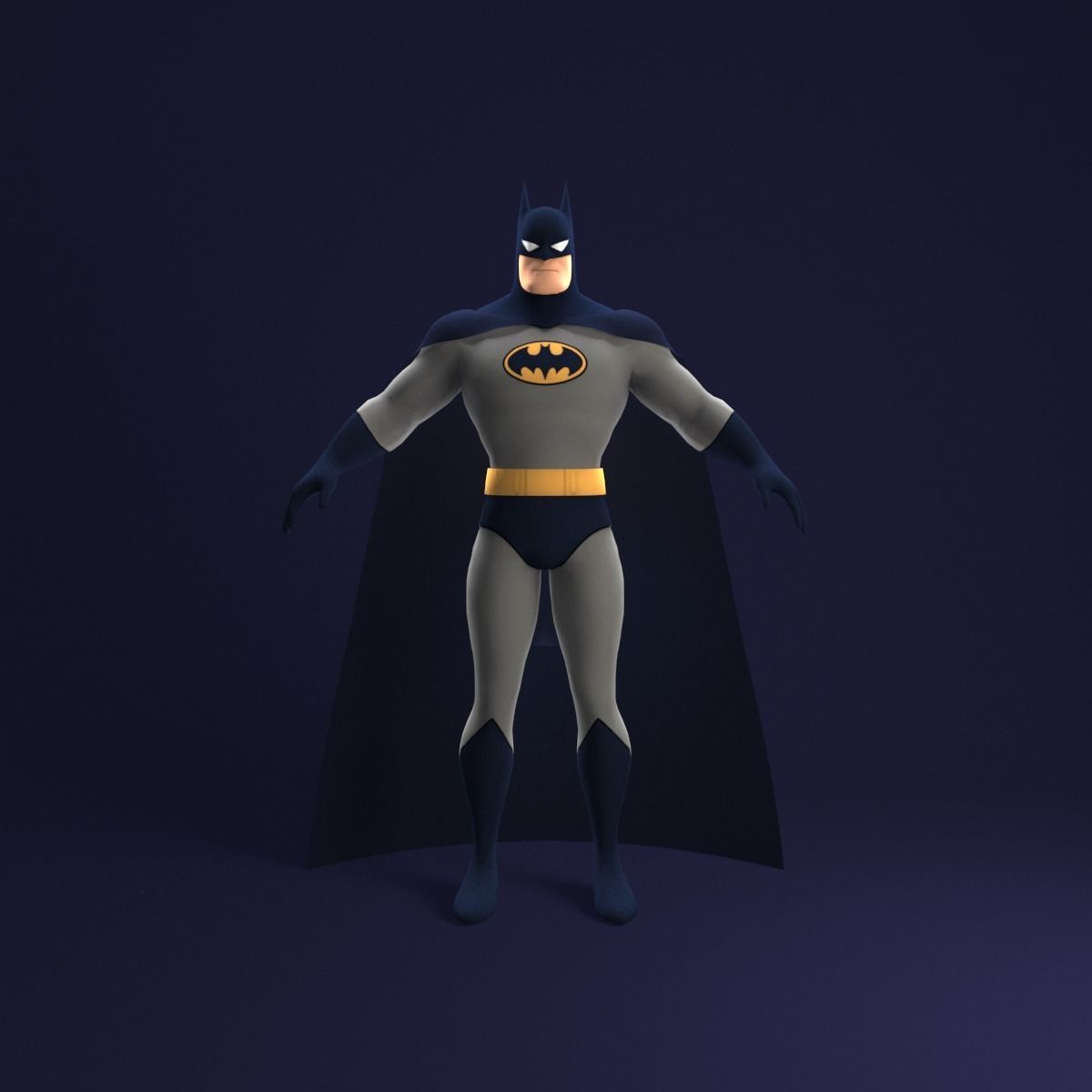 3D model Batman Animated Series Rigged VR / AR / low-poly | CGTrader