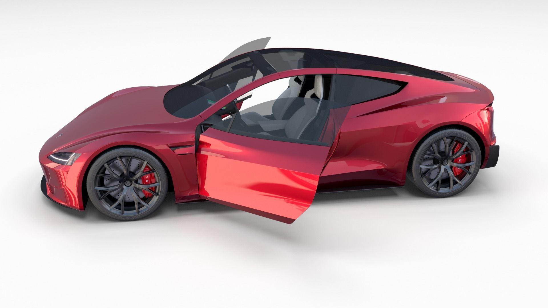 Full Tesla 2020 Vehicle Lineup with interiors and chassis 3D model ...