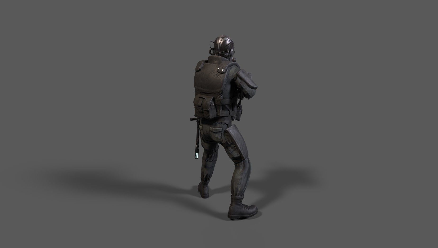 3D model Special forces skifi soldier - skin 3 VR / AR / low-poly ...