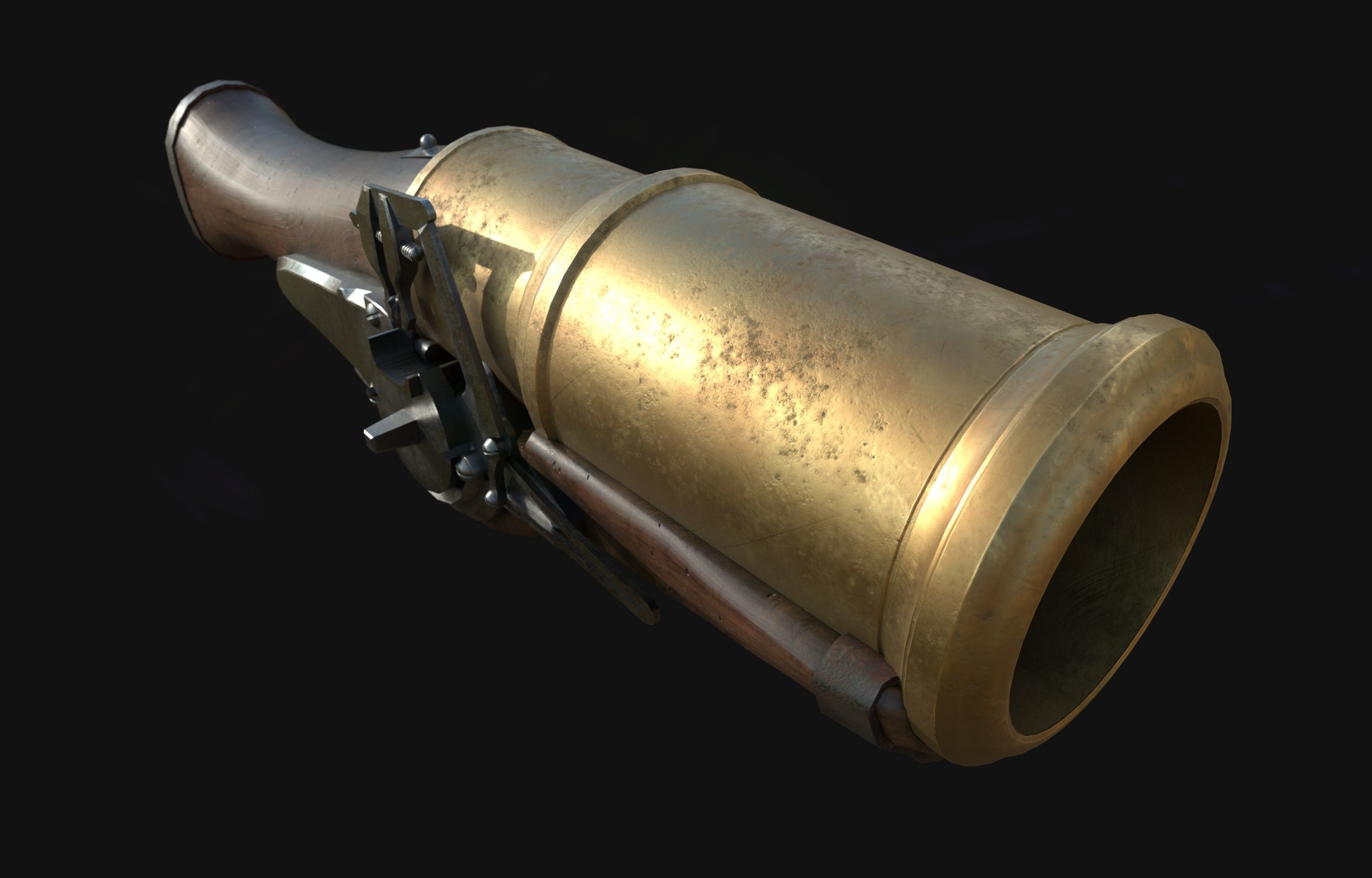 3D model Hand Mortar Bombard VR / AR / low-poly | CGTrader