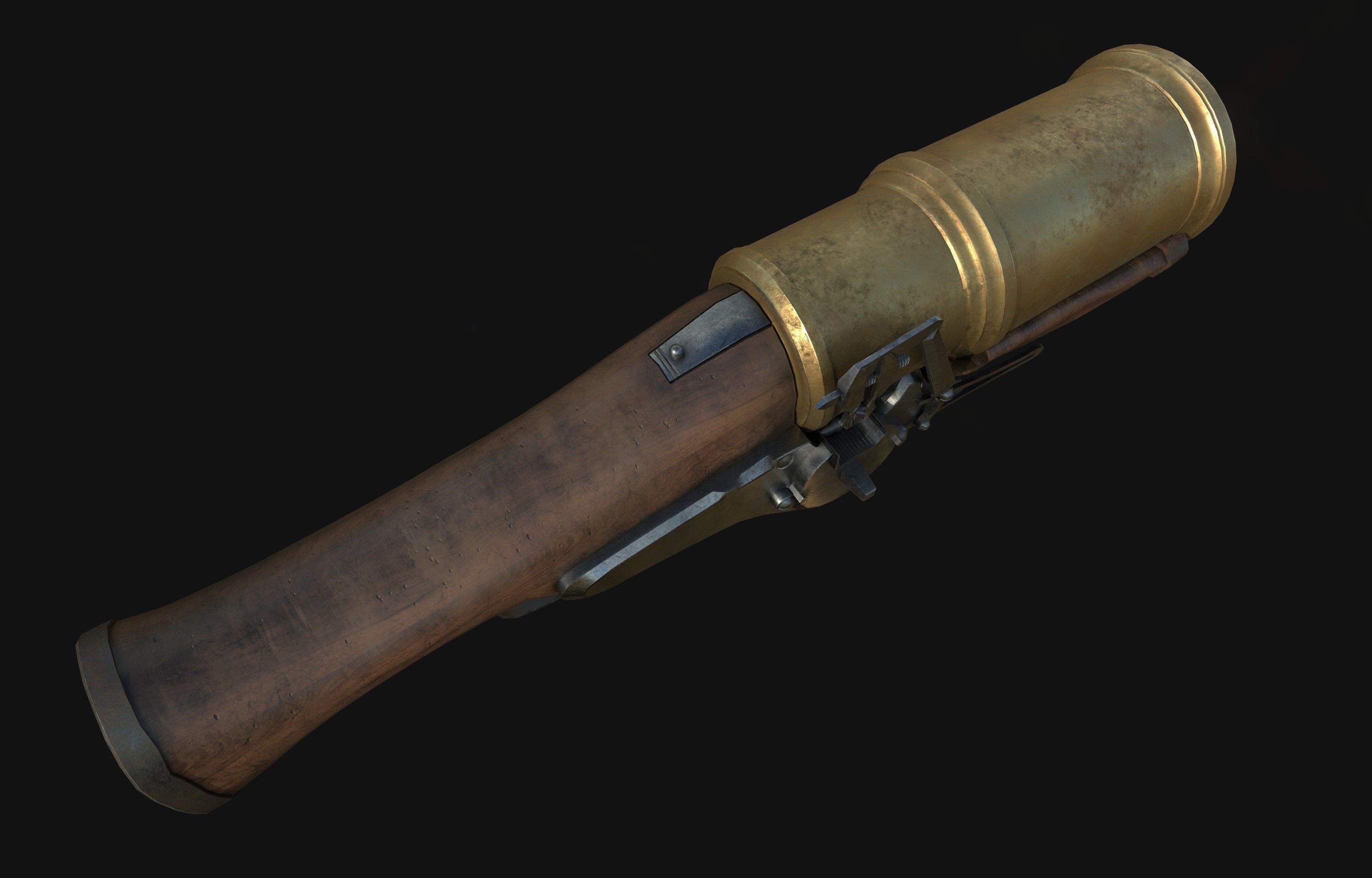 3D model Hand Mortar Bombard VR / AR / low-poly | CGTrader