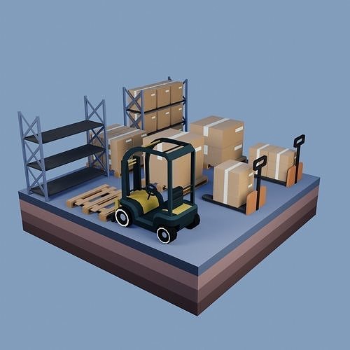 3D model Low poly storage assets VR / AR / low-poly | CGTrader