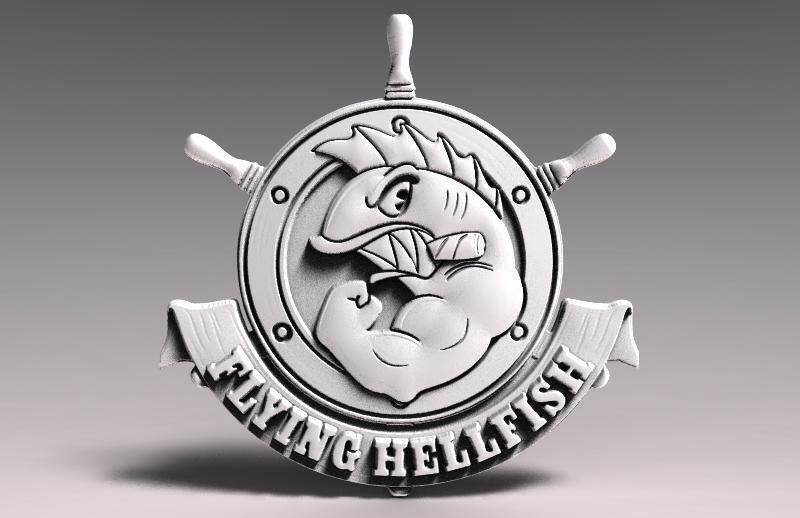 The Simpsons flying hellfish CNC 3D model 3D printable | CGTrader