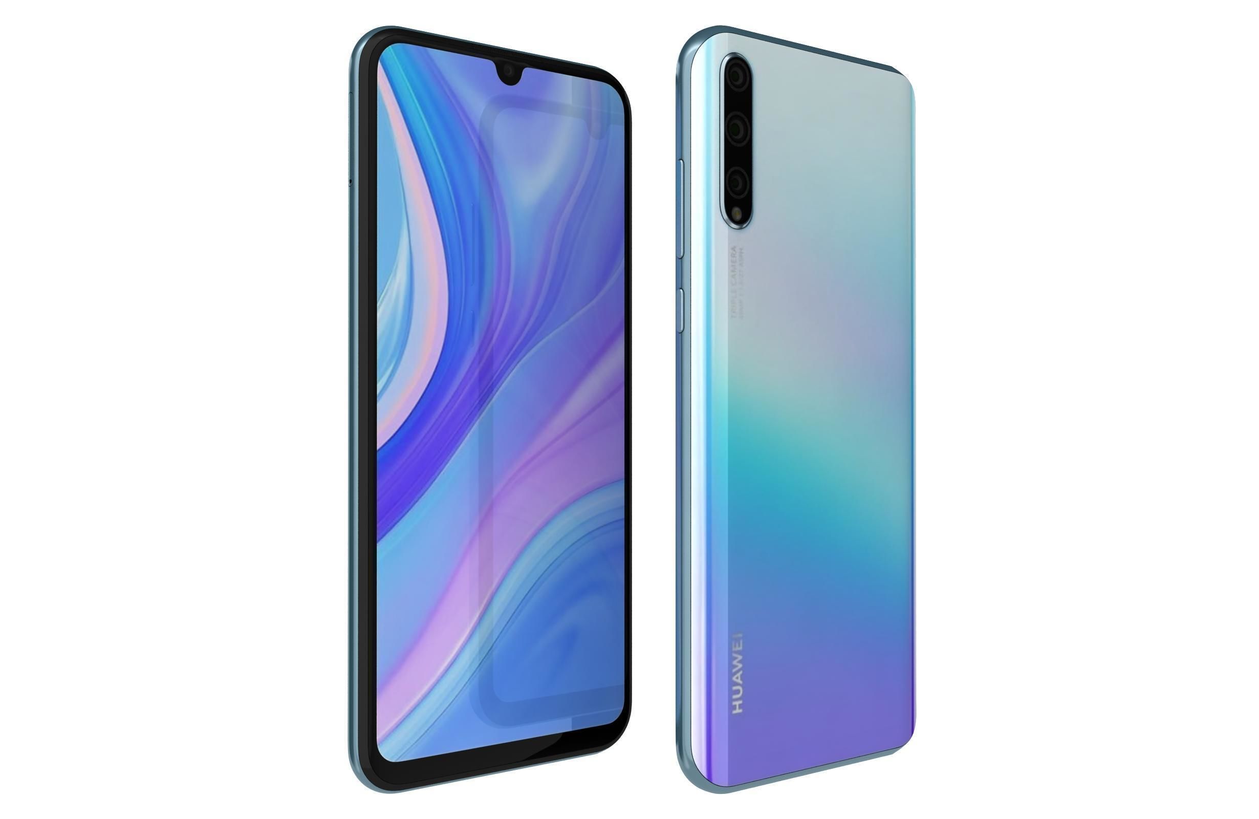 Huawei Y8p Breathing Crystal And Midnight Black 3D model | CGTrader