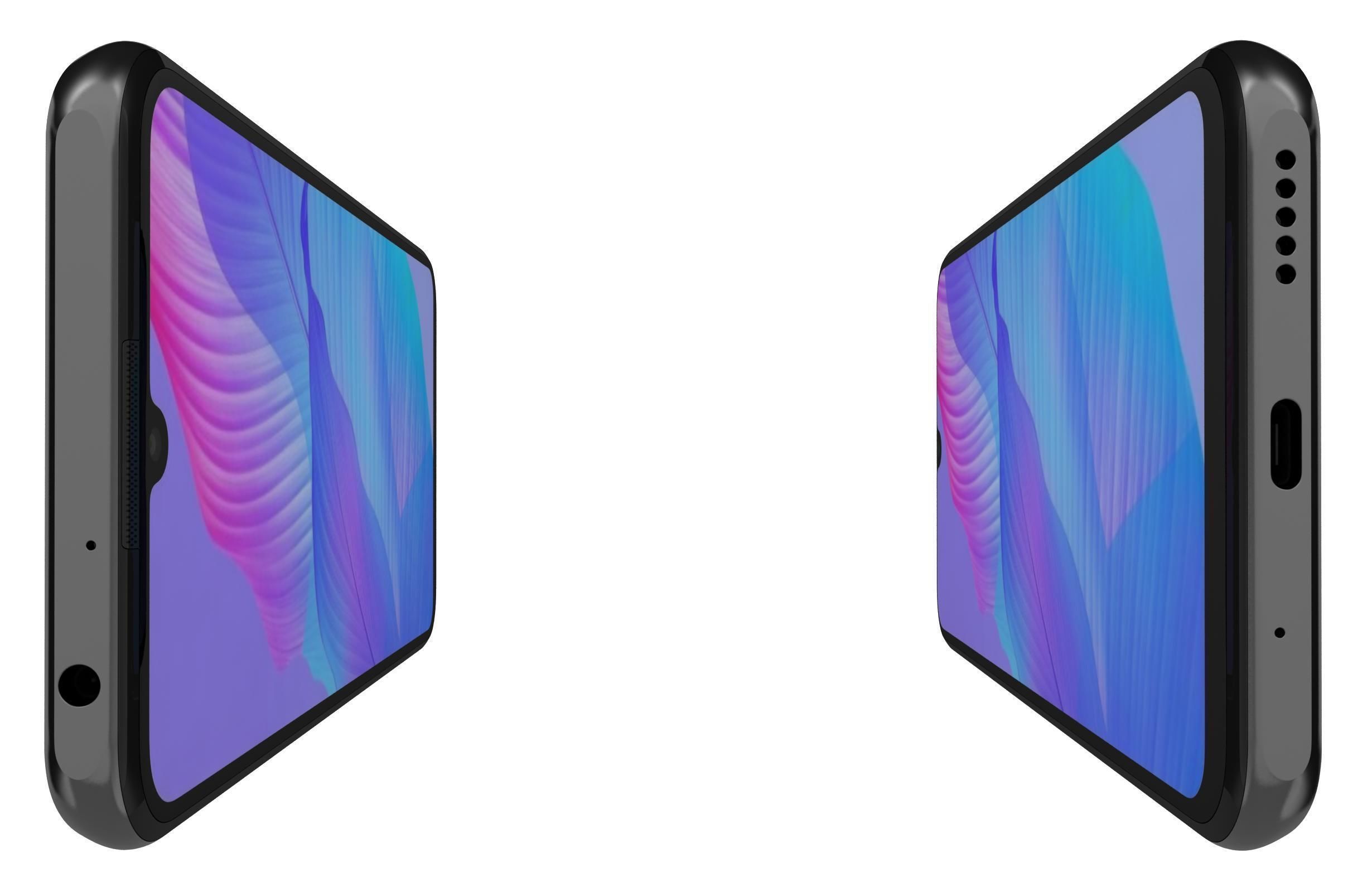 Huawei Y8p Breathing Crystal And Midnight Black 3D model | CGTrader