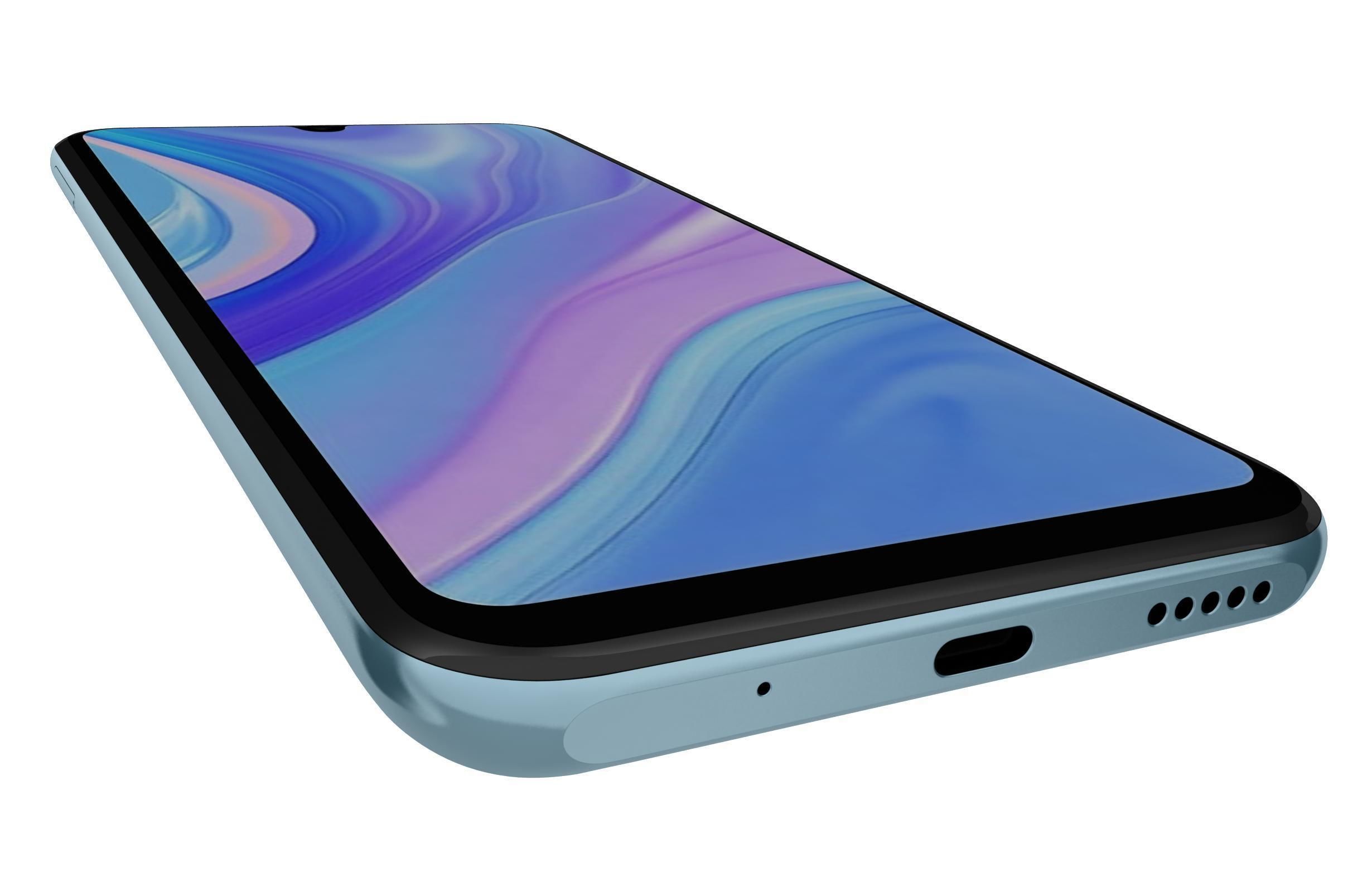 Huawei Y8p Breathing Crystal And Midnight Black 3D model | CGTrader