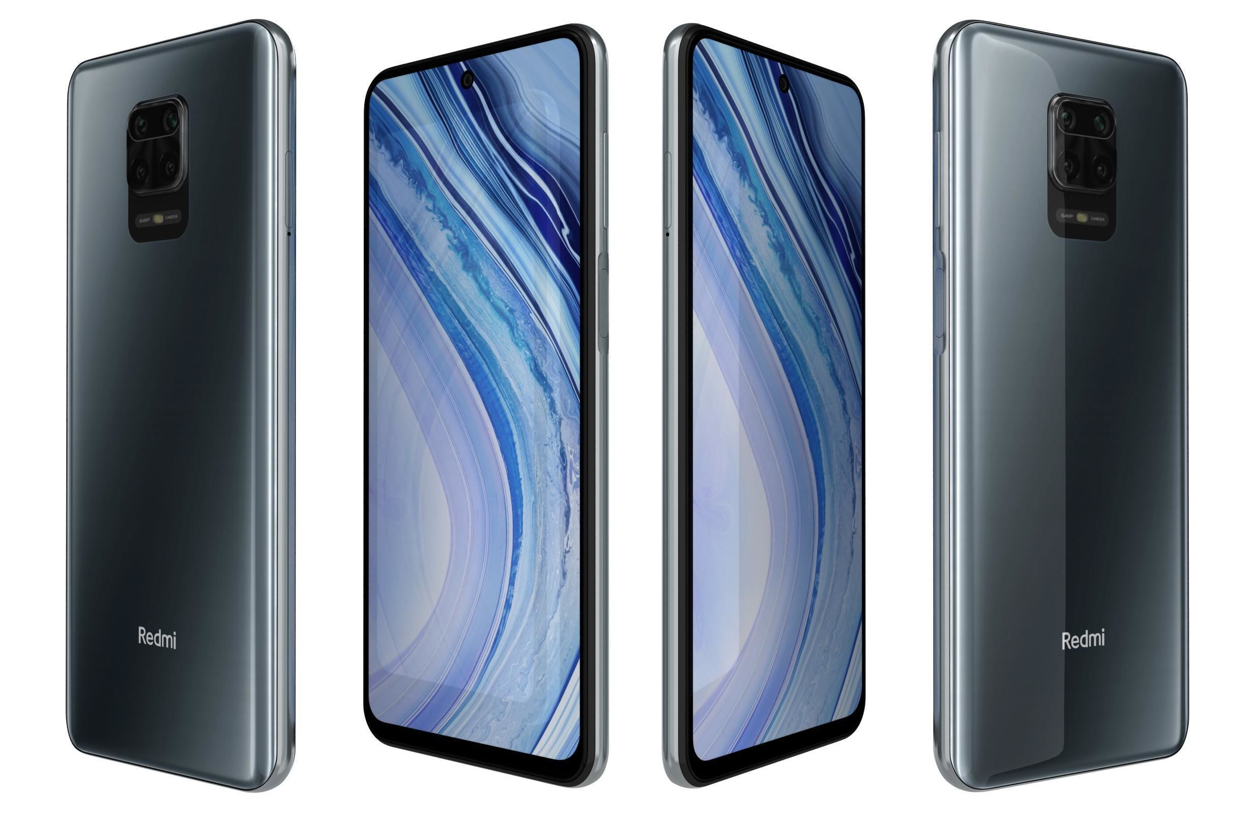 Xiaomi Redmi Note 9 Pro Interstellar Gray 3D model | CGTrader