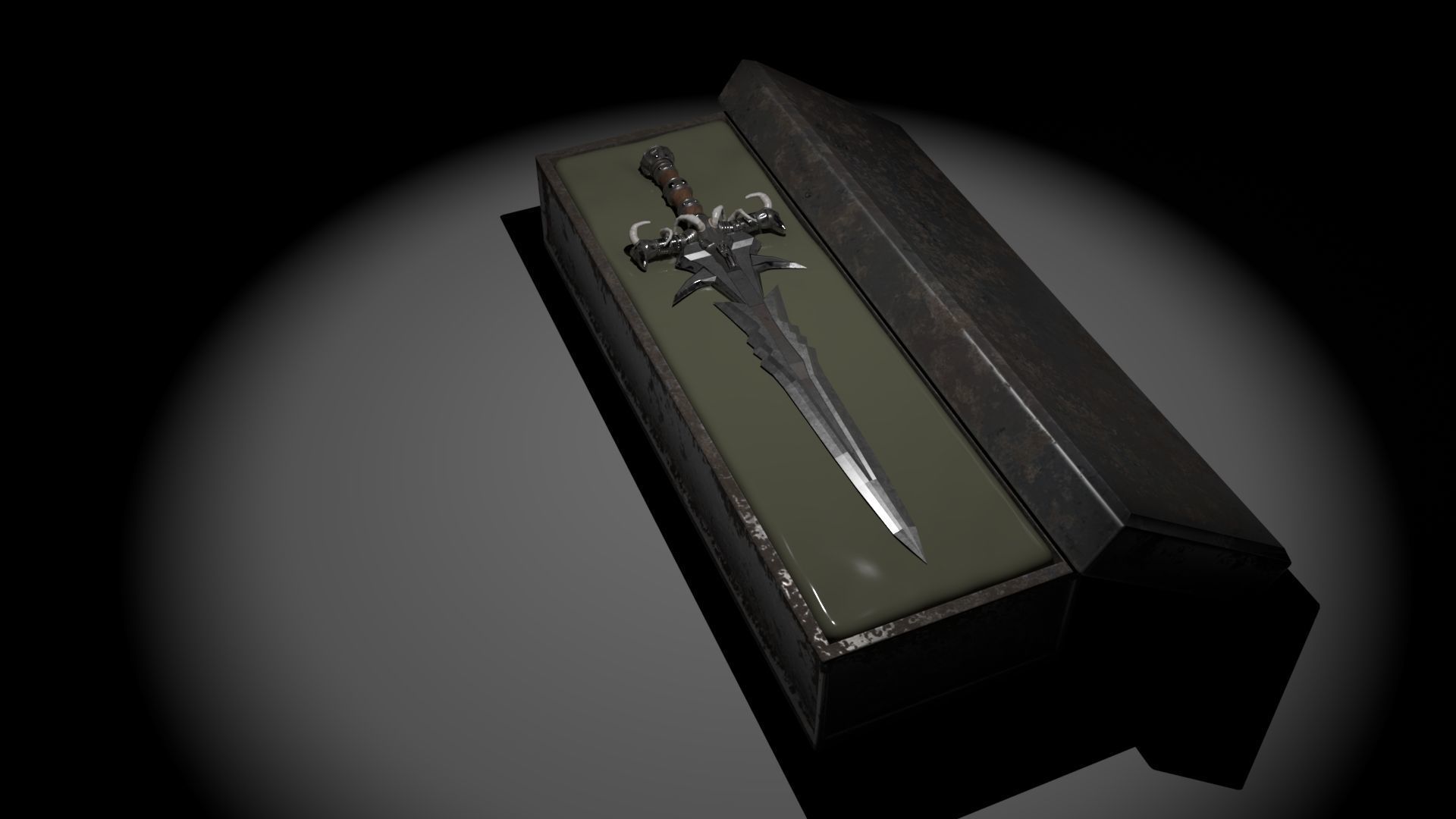 Skull head Sword 3D model | CGTrader