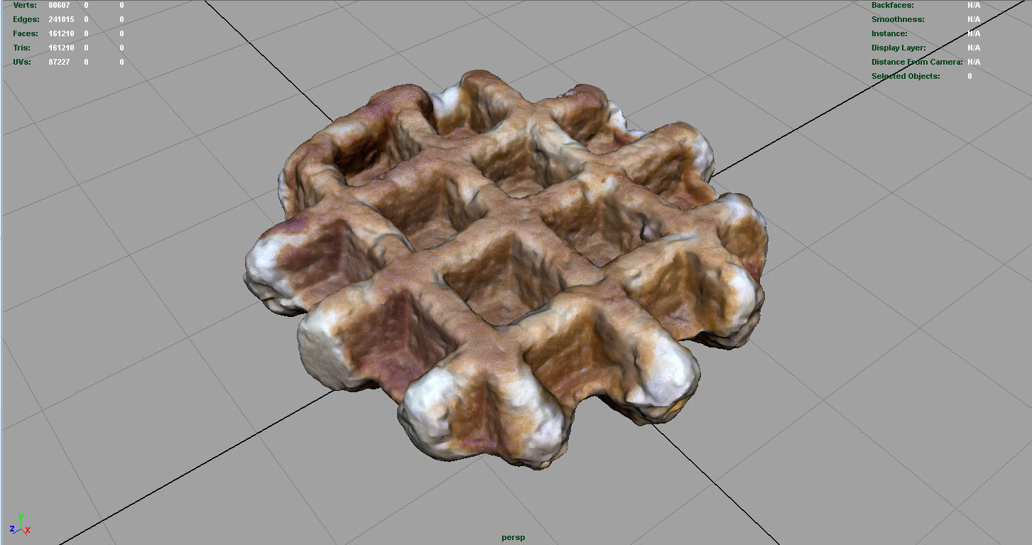 Waffle 3D model | CGTrader