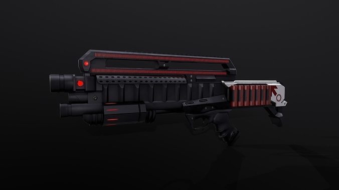 3D model Sci-Fi Weapon - Demon Hunter VR / AR / low-poly | CGTrader