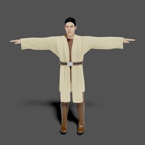 3D model Jedi-rigged and animated VR / AR / low-poly | CGTrader