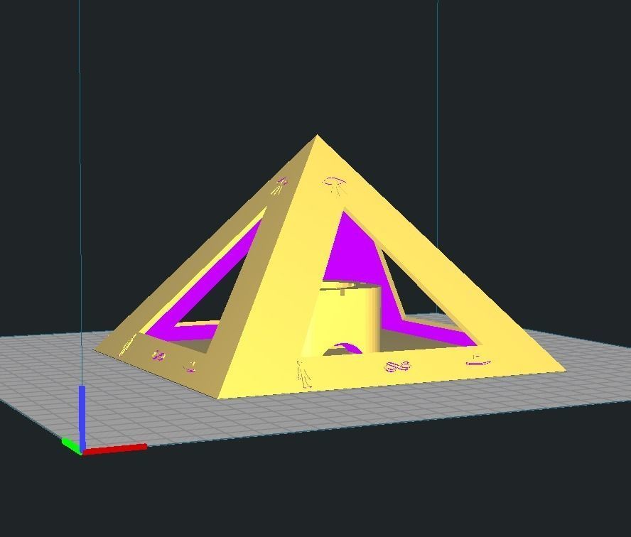 Pyramid - PIRAMIDE ENERGETICA 3 3D model 3D printable | CGTrader