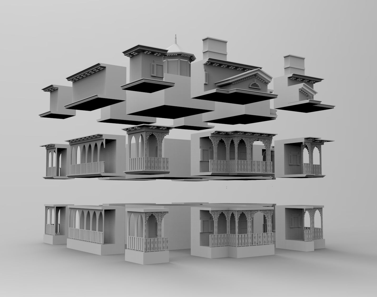 Disneyland Haunted Mansion 3D model 3D printable | CGTrader