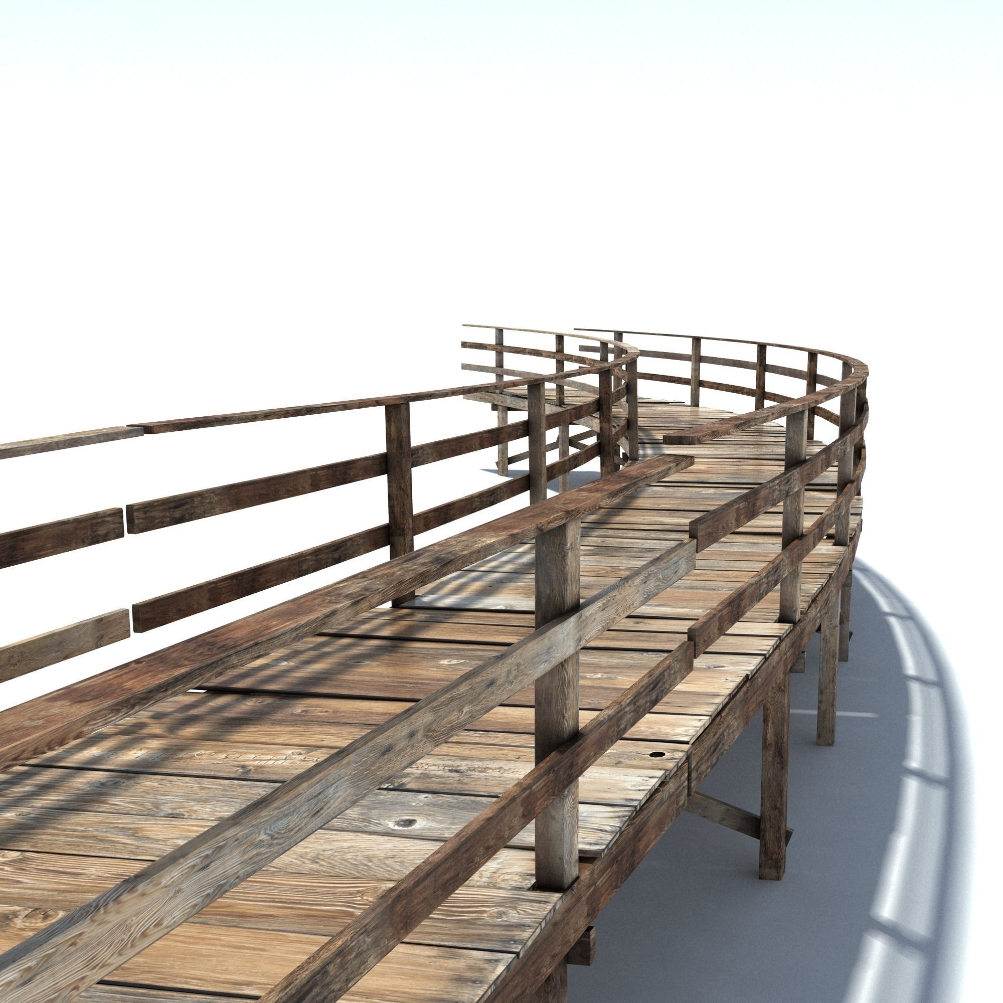 3D model Footbridge Low Poly VR / AR / low-poly | CGTrader