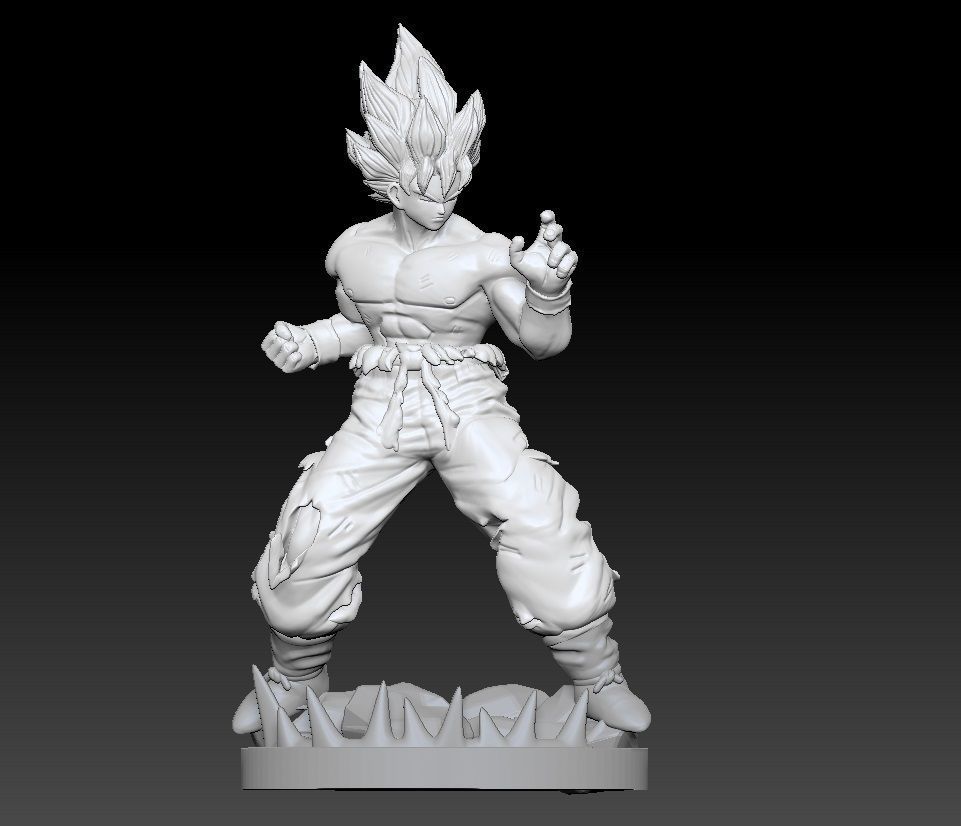 GOKU DRAGONBALL Z 3D PRINT MODEL 3D model 3D printable | CGTrader