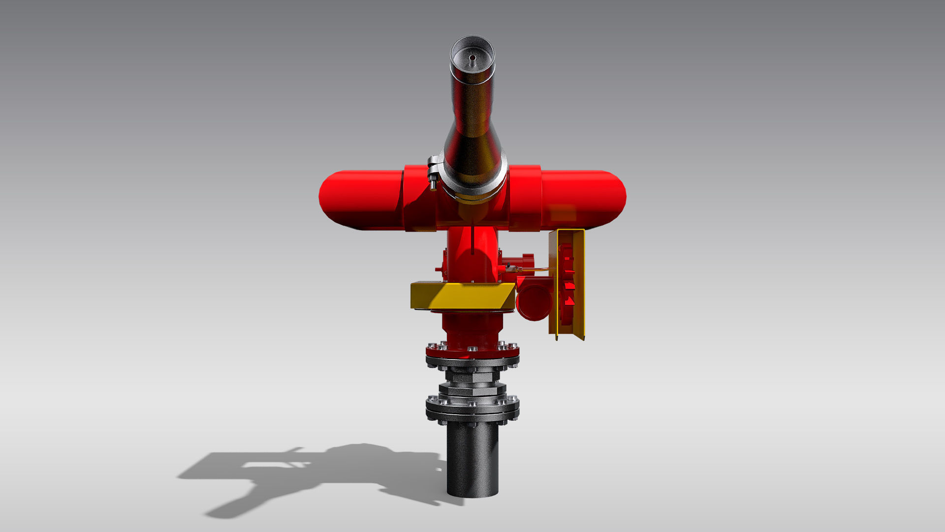Oscillating Fire Monitor 3D model | CGTrader