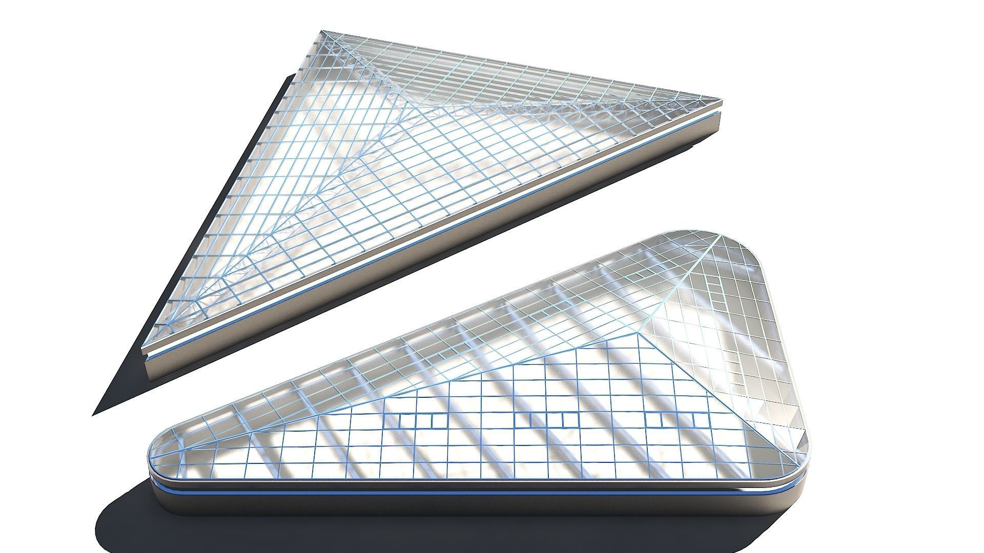 Roof Skylight triangle pack 3D model | CGTrader