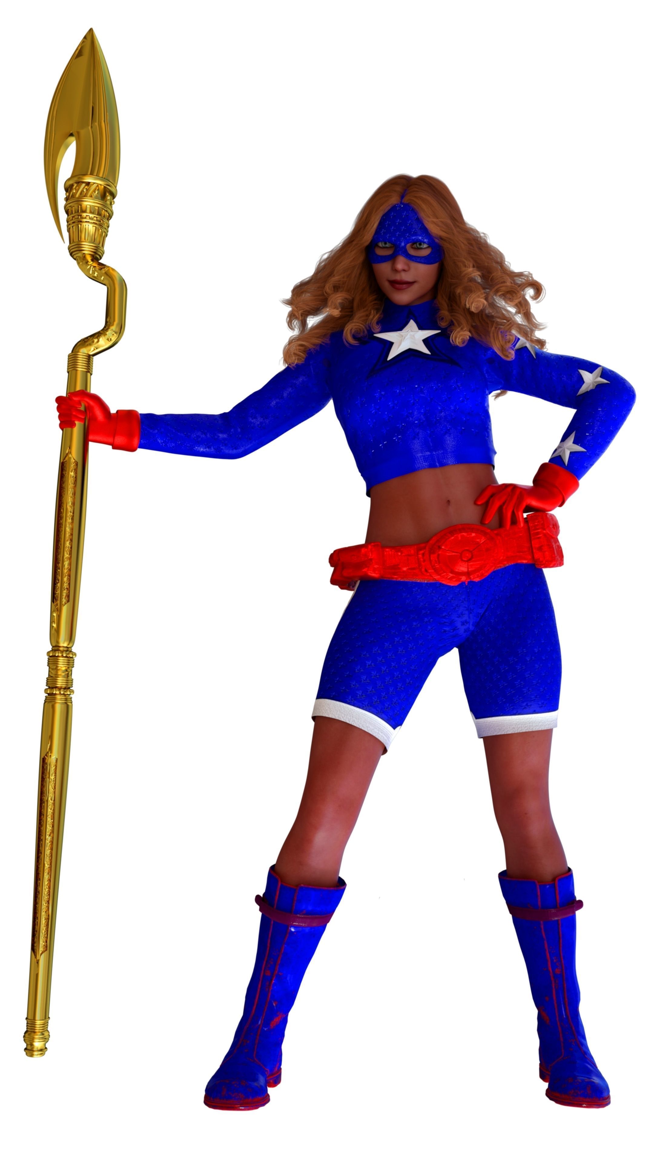 Stargirl 3D model animated rigged | CGTrader