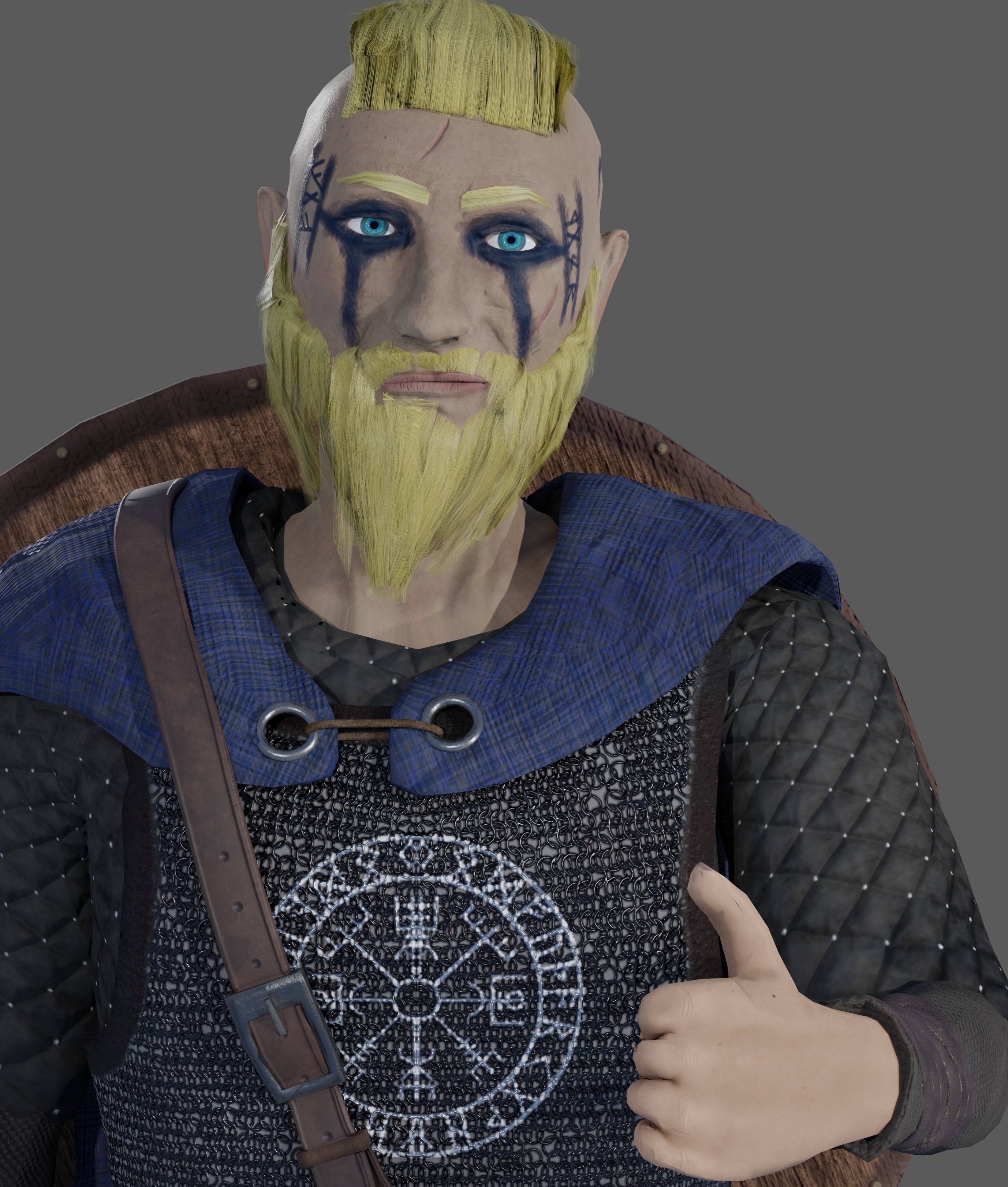Viking Jarl free VR / AR / low-poly 3D model | CGTrader