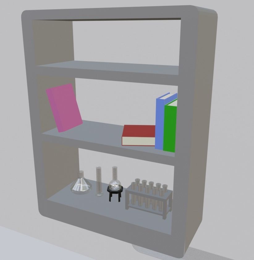 3D model laboratory white VR / AR / low-poly | CGTrader