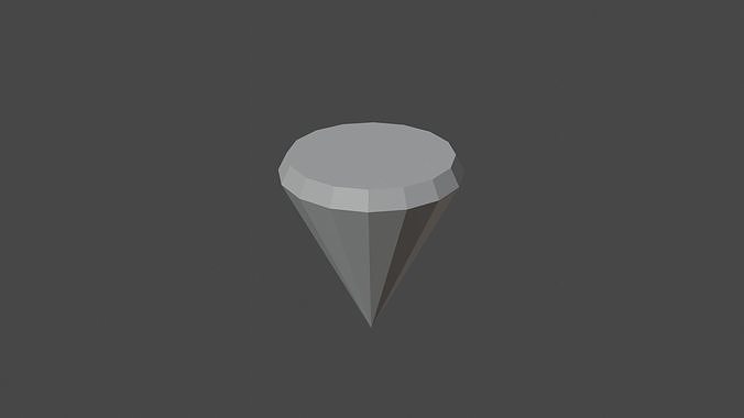 Free Diamond No Material No texture free VR / AR / low-poly 3D model ...