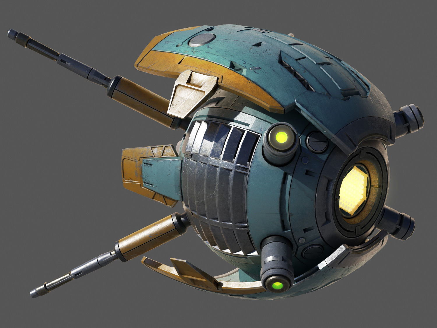 Drone alien spacecraft 3D model | CGTrader