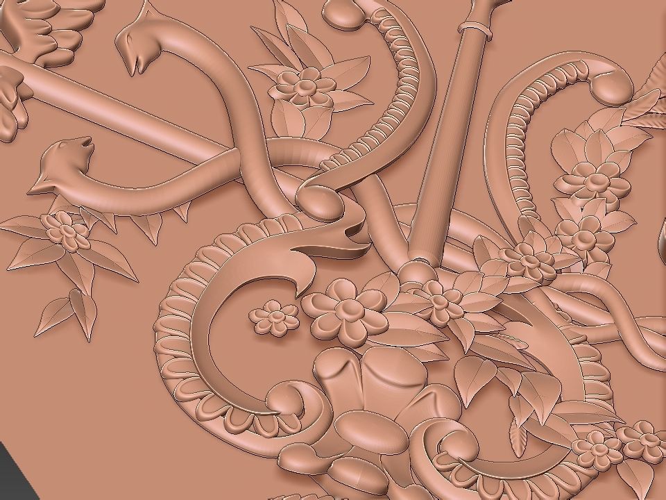 3D FLORAL DESIGN free 3D model | CGTrader