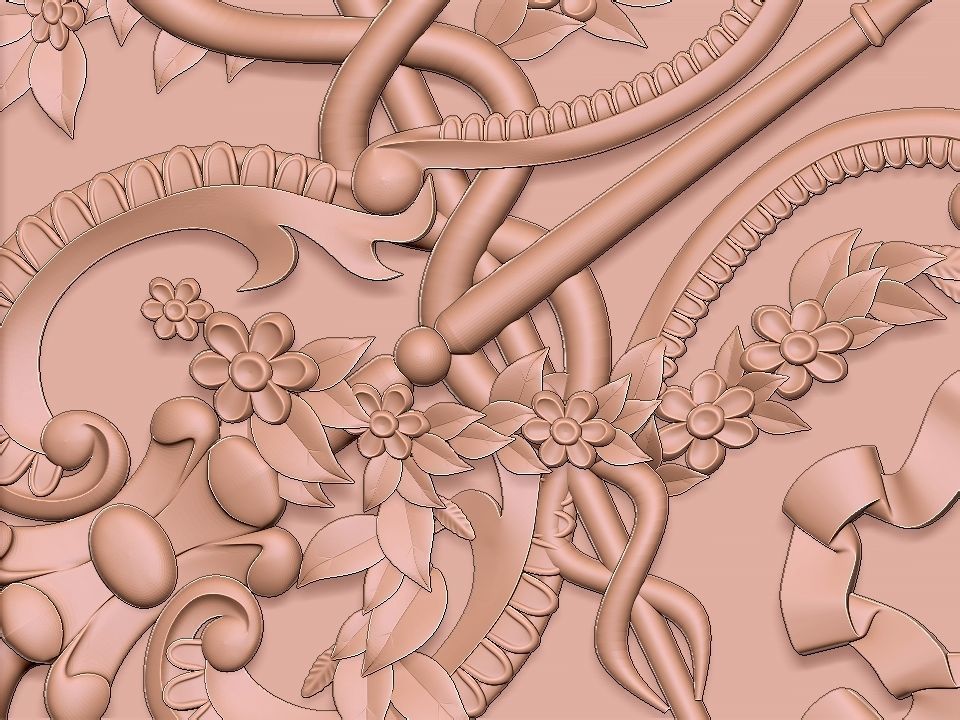 3D FLORAL DESIGN free 3D model | CGTrader