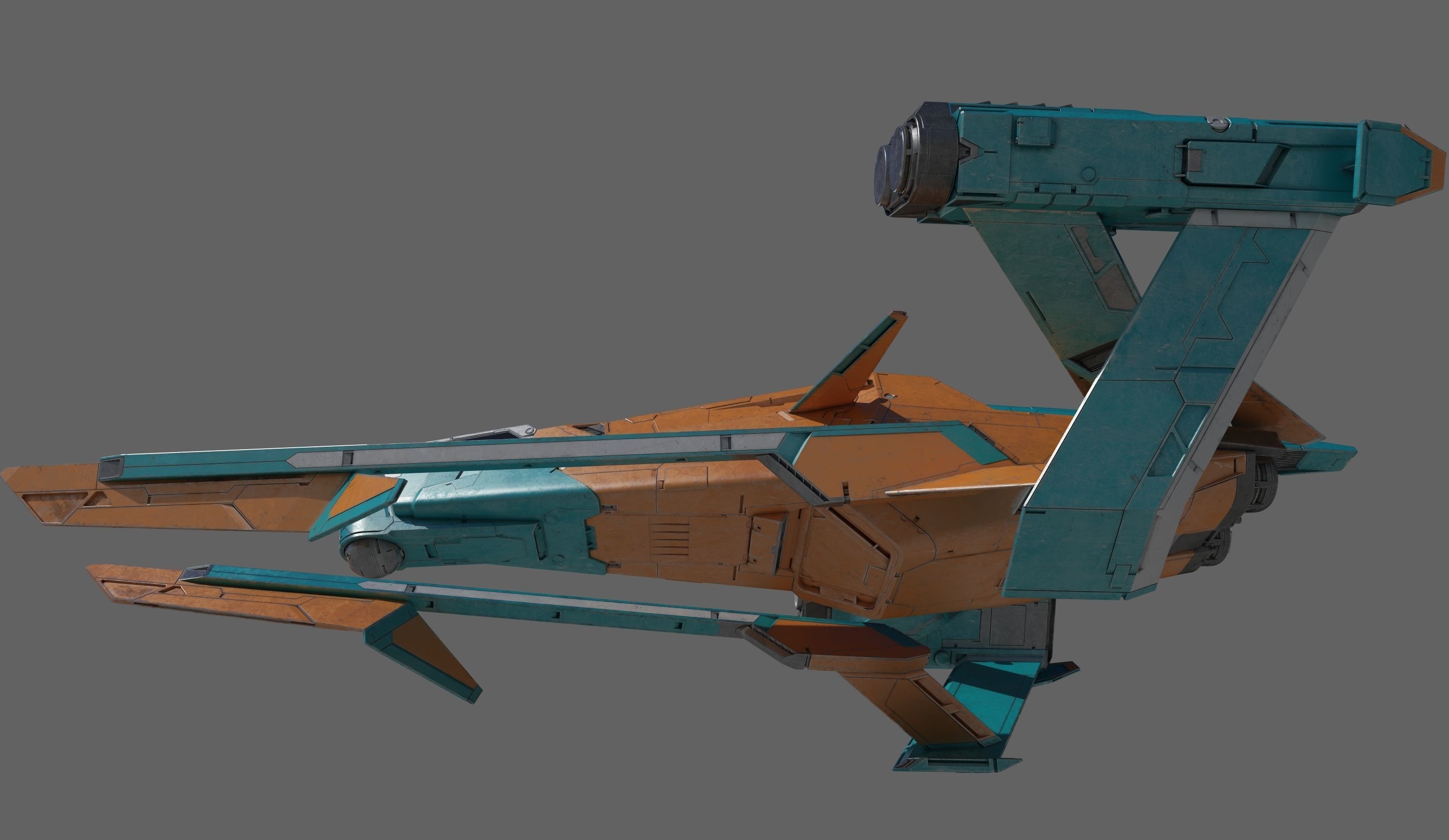 Space Fighter VORTEX 3D model | CGTrader