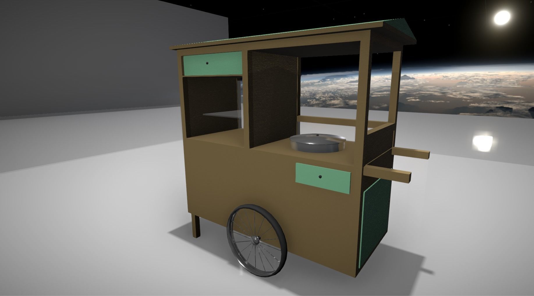 3D model Gerobak Bakso VR / AR / low-poly | CGTrader