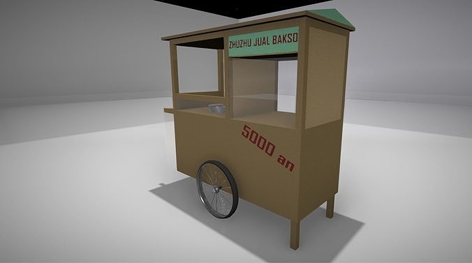 3D model Gerobak Bakso VR / AR / low-poly | CGTrader