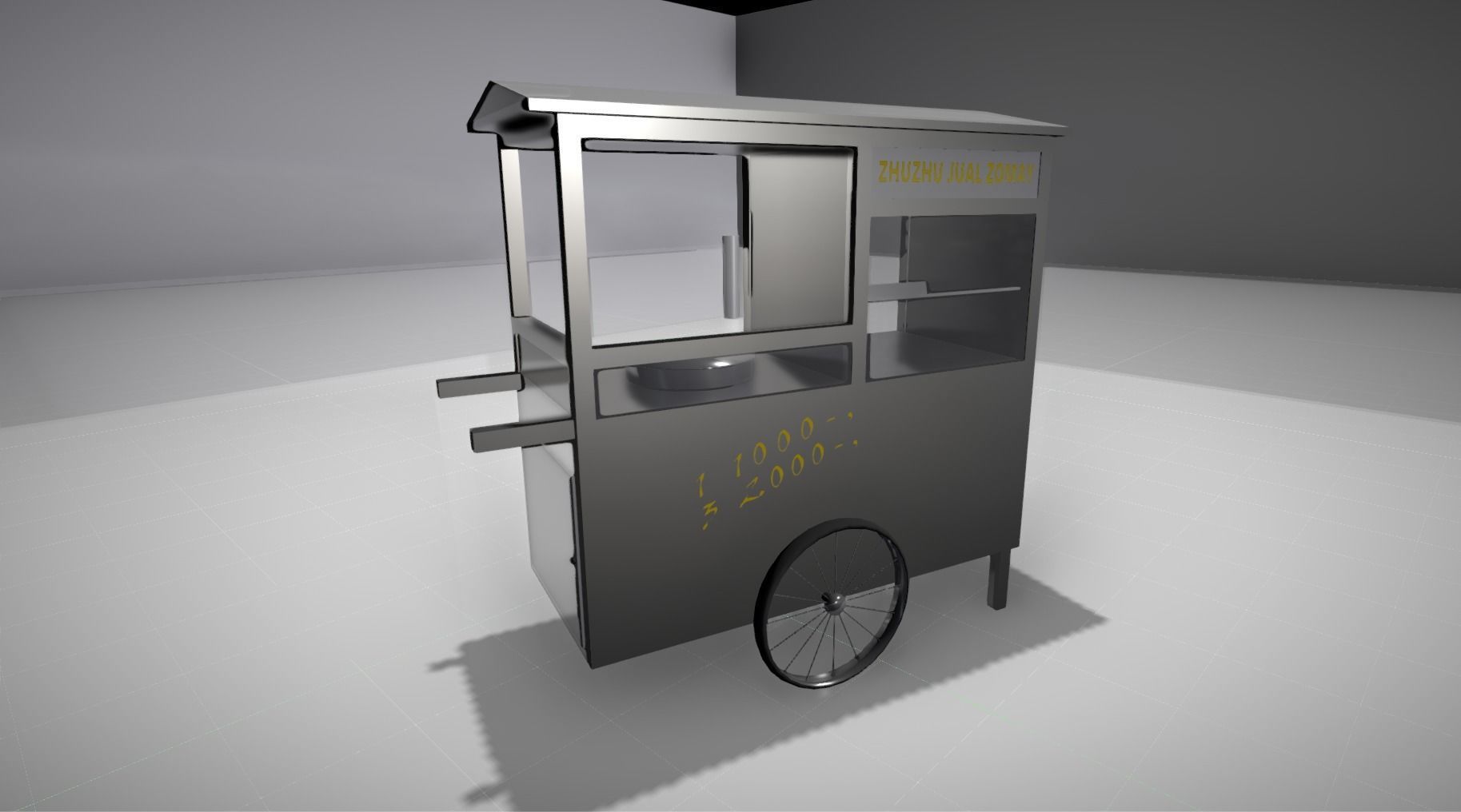 3D model Gerobak Siomay VR / AR / low-poly | CGTrader