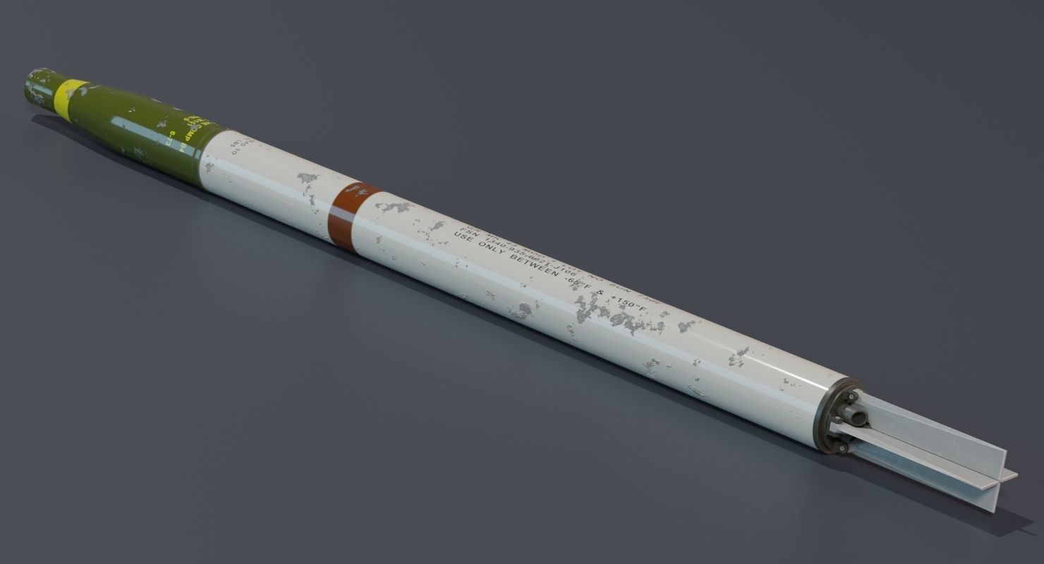 Vietnam War Era Mk40 Missile 3d Model Cgtrader