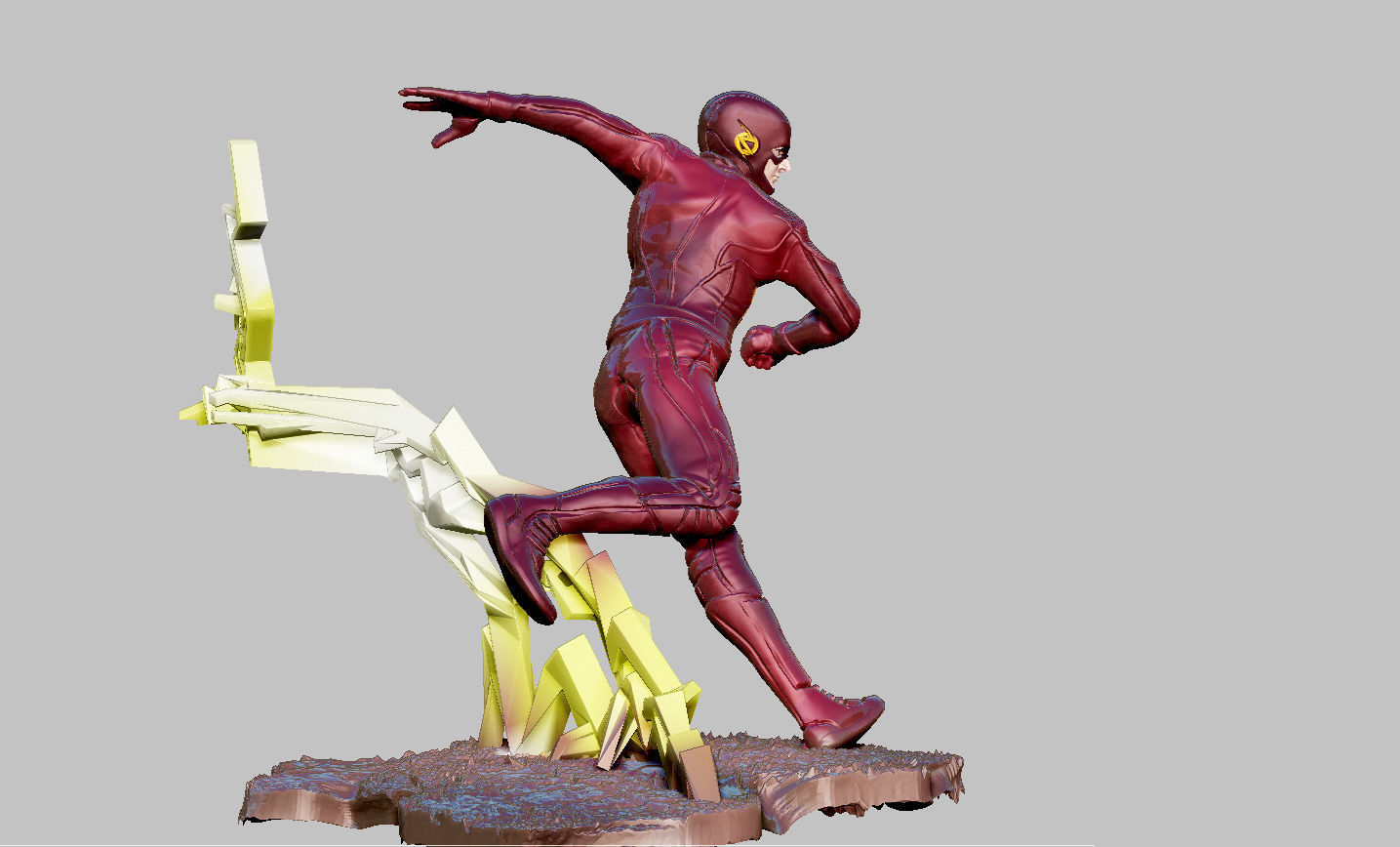 FLASH DRAMA DC STATUE 3D PRINT 3D model 3D printable | CGTrader