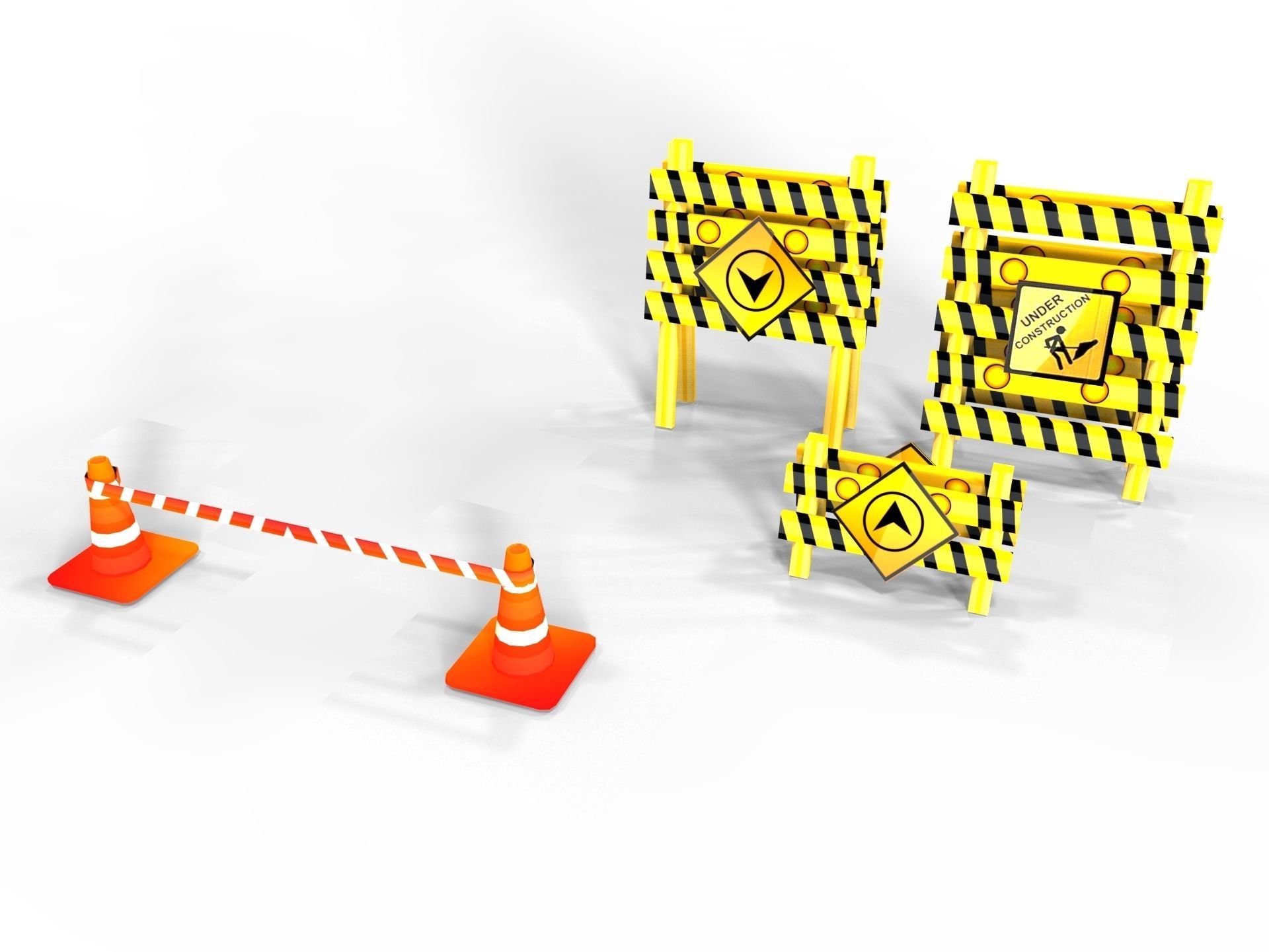 3D City Obstacle 3D model | CGTrader