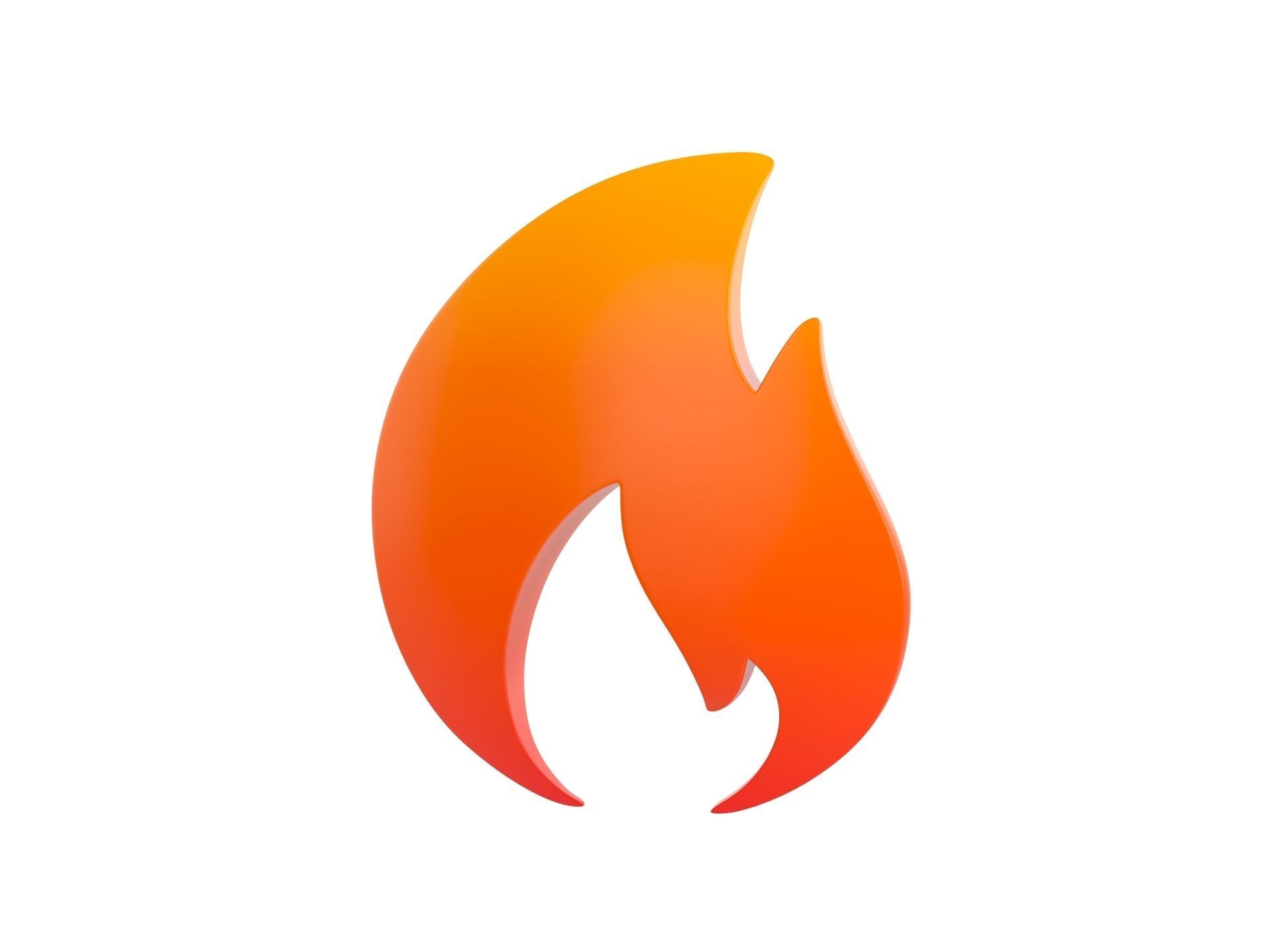 Fire Symbol 3D model | CGTrader
