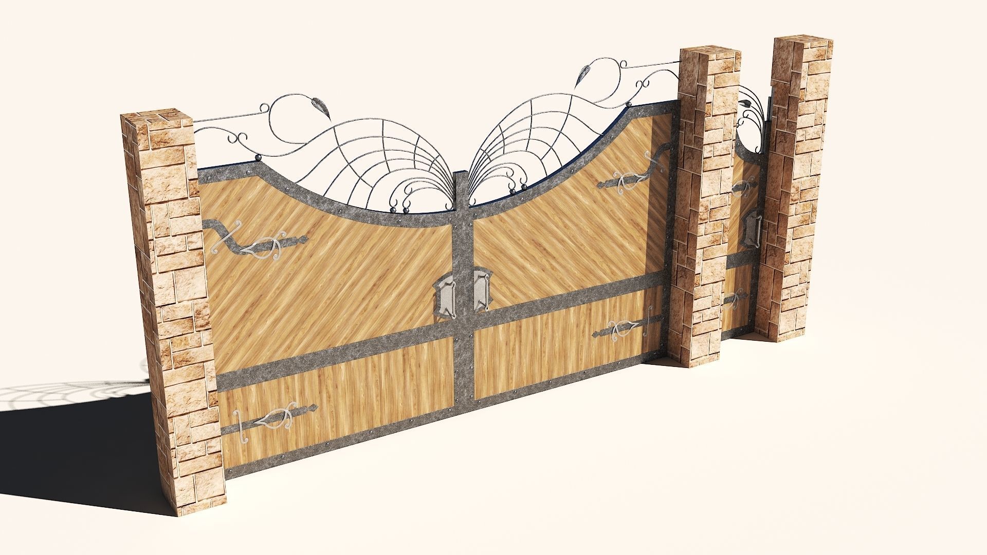 Gates 3D model | CGTrader