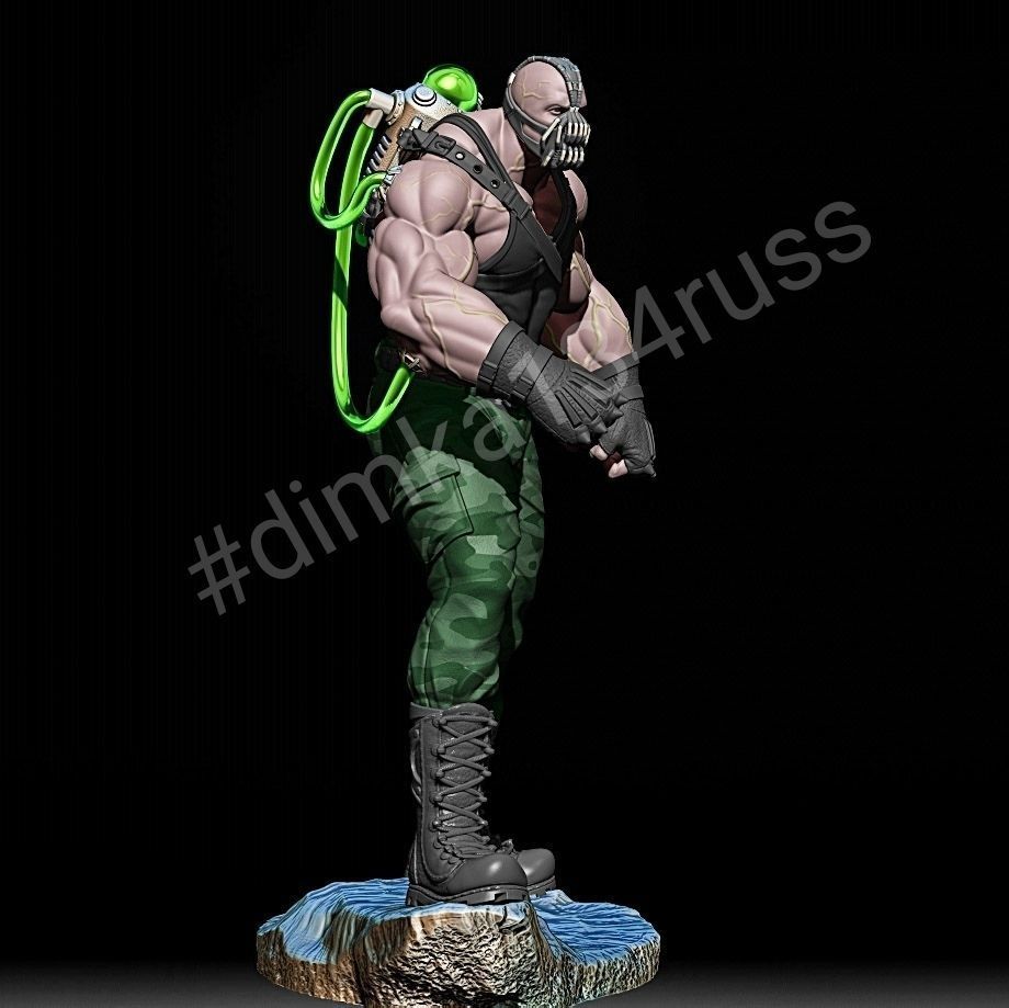 bane batman 3D model 3D printable | CGTrader