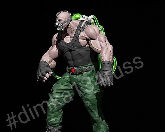 bane batman 3D model 3D printable | CGTrader