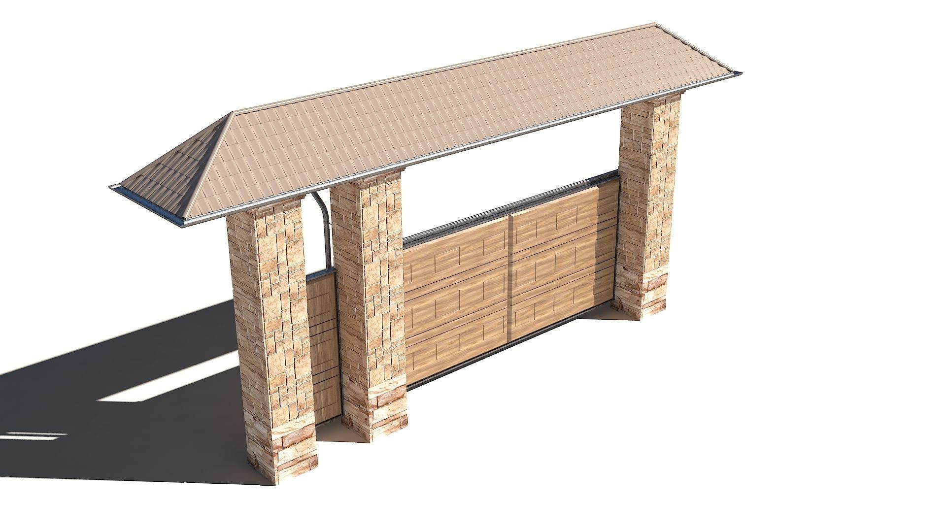 Gates 3D model MAX OBJ FBX